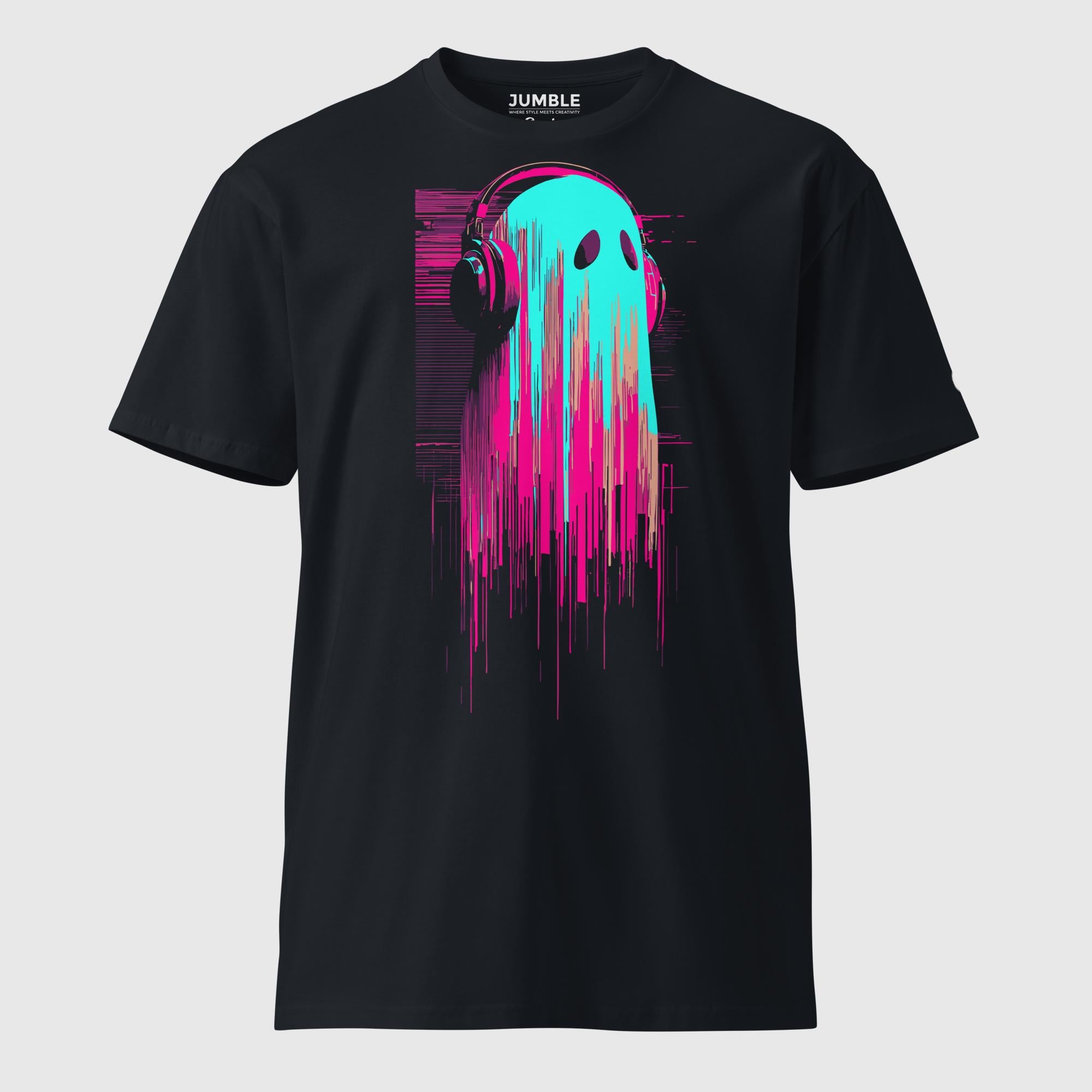 Spirit of Sound Premium T-shirt | Neon Ghost Luxury Cotton Tee – Jumble