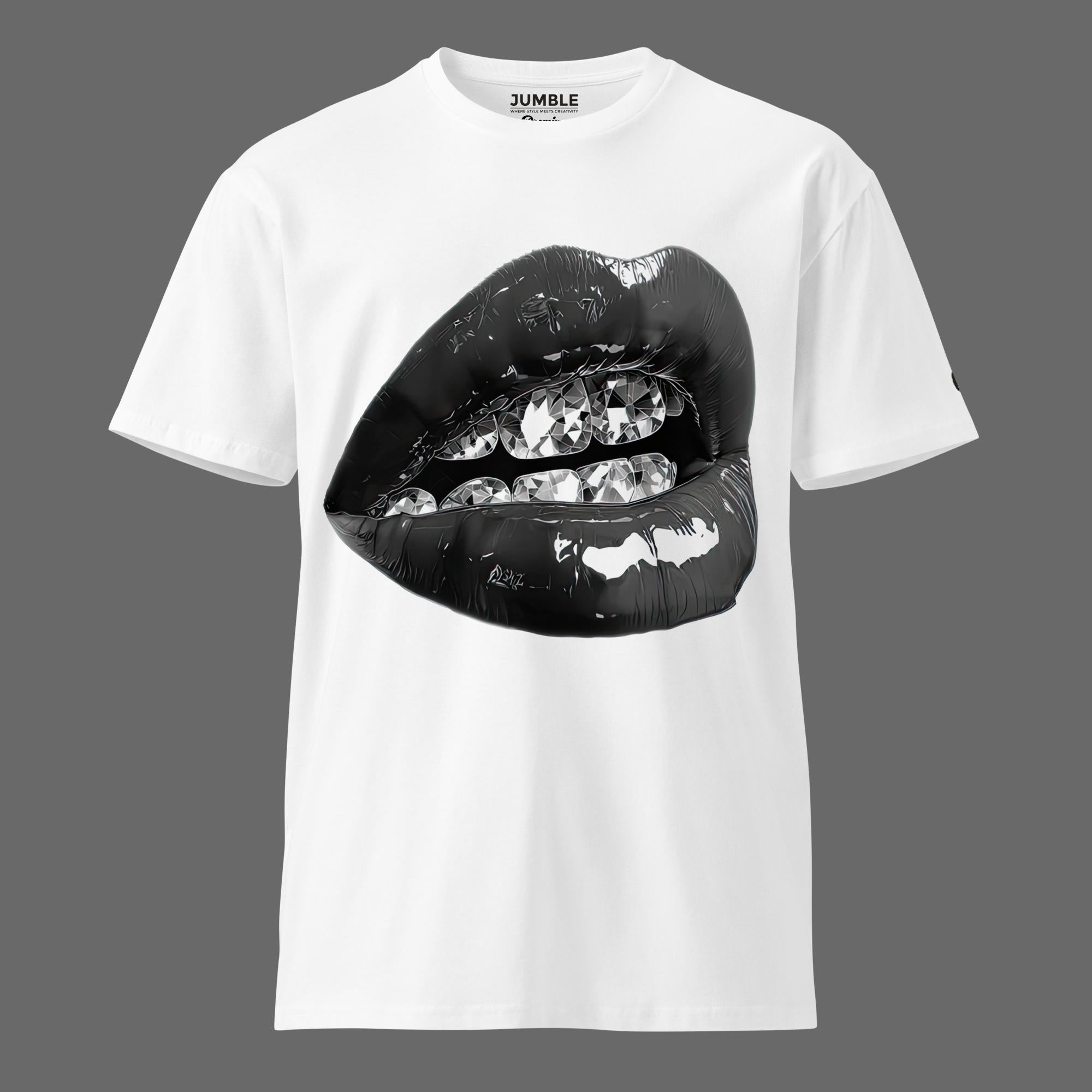 Diamond Bite Premium T-Shirt – Luxury Streetwear Graphic Tee – Jumble